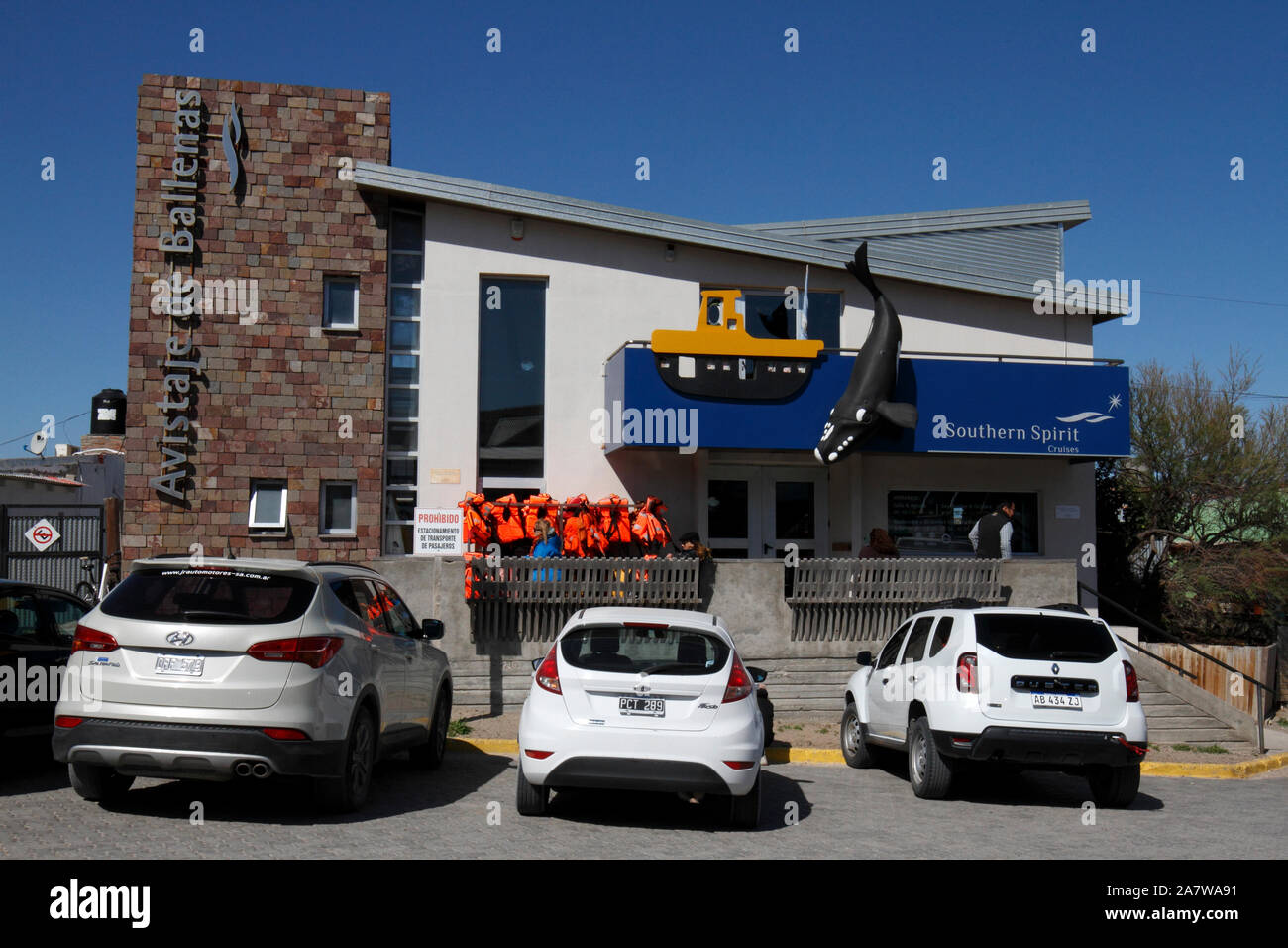 Southern Spirit cruises whale watching tour base Stock Photo - Alamy