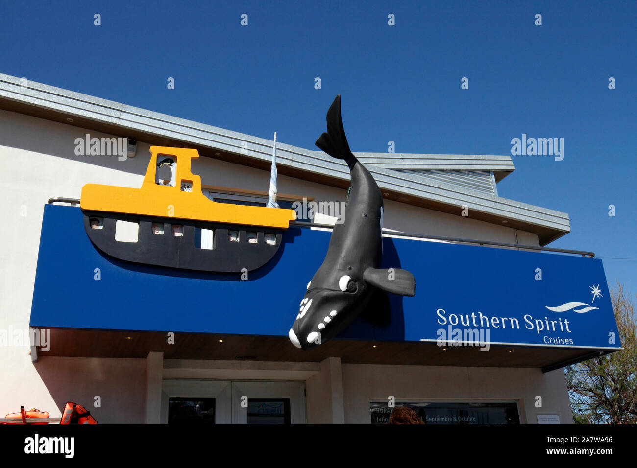 Southern Spirit cruises whale watching tour base Stock Photo - Alamy