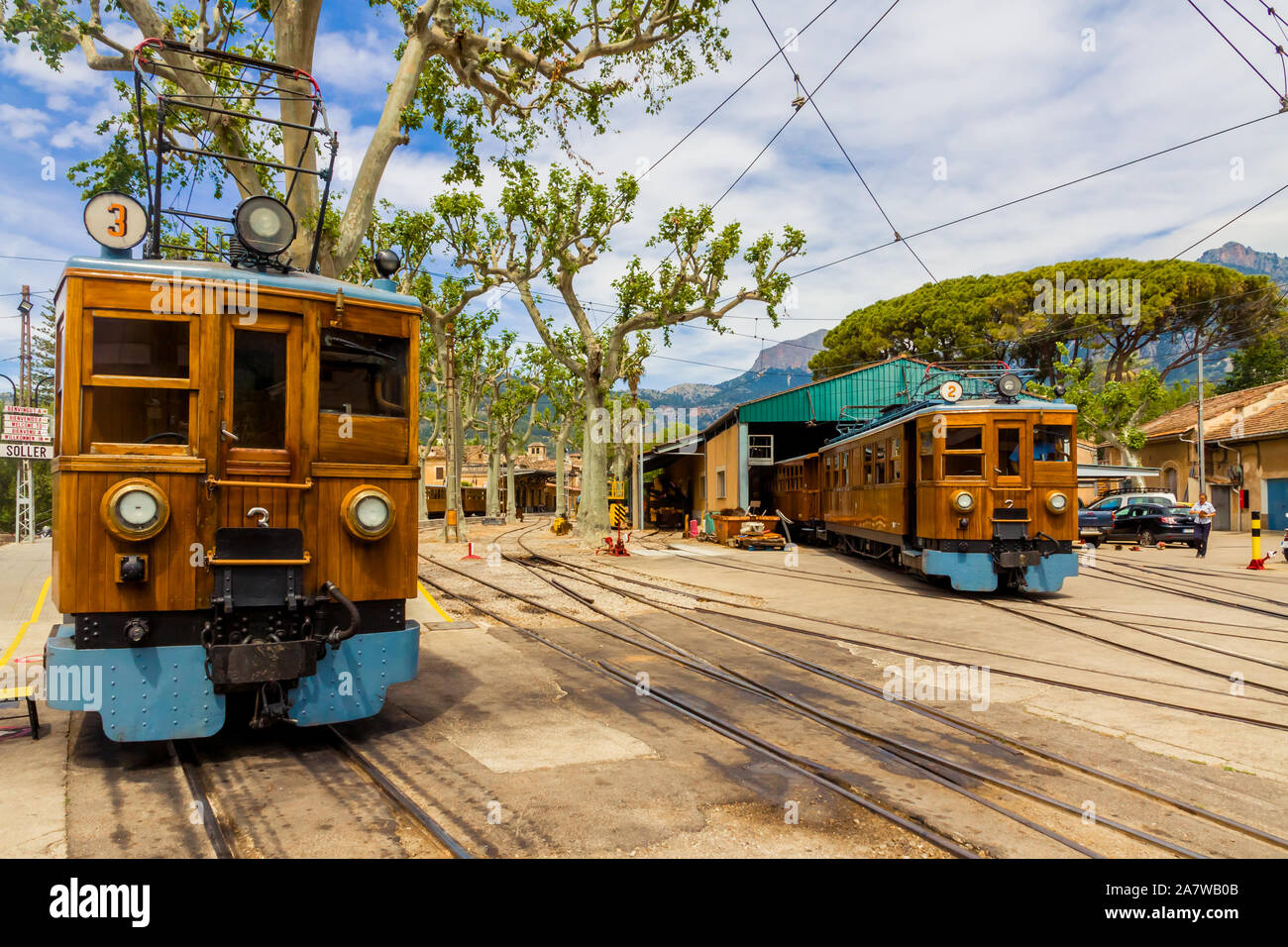 Vintage train in soller hi-res stock photography and images - Alamy