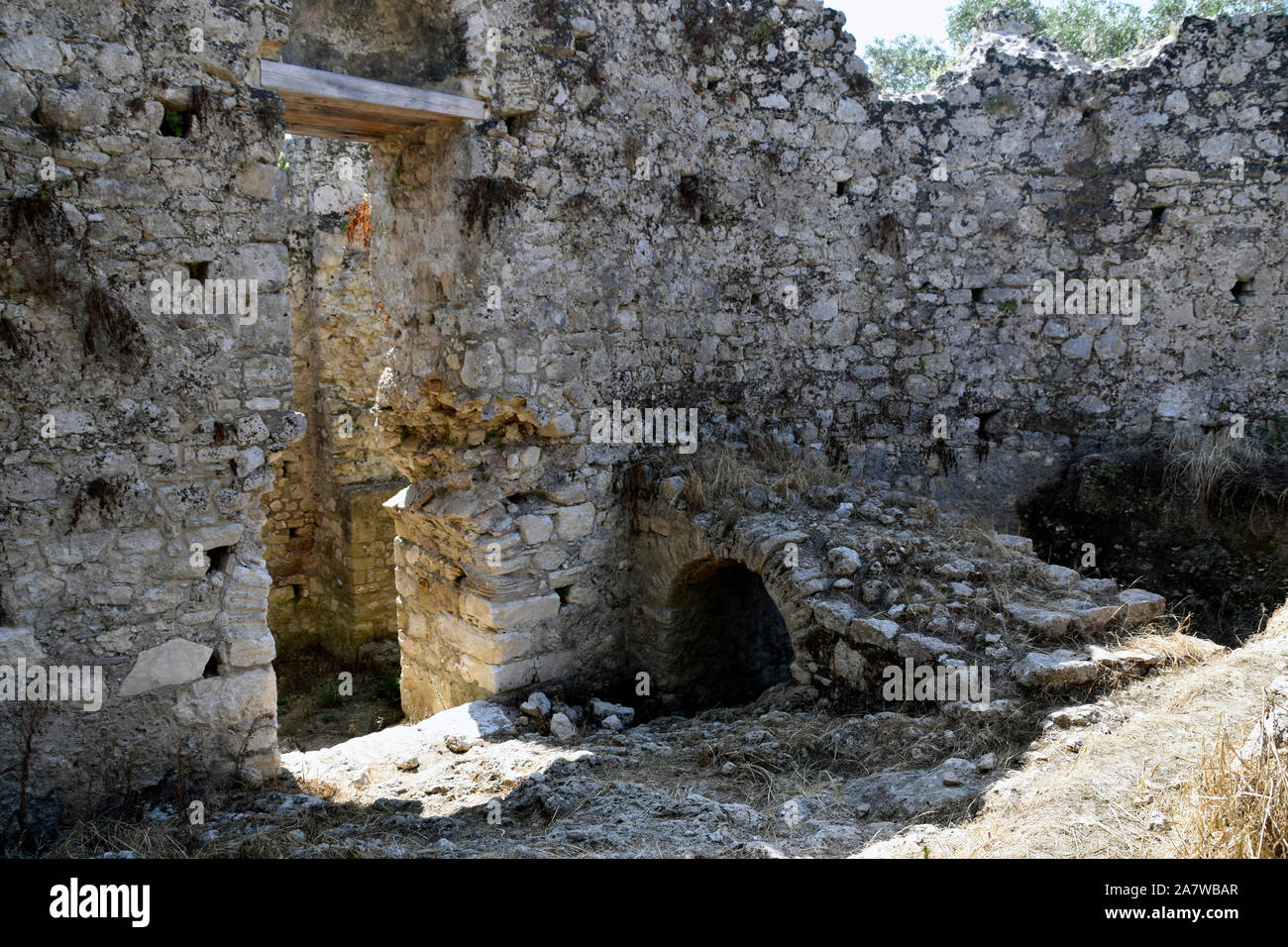 tourist island greece ionian korfu Stock Photo - Alamy