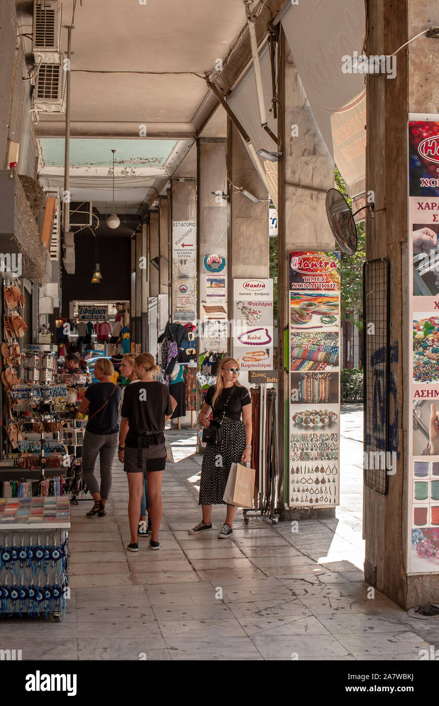 Athens street life Stock Photo - Alamy