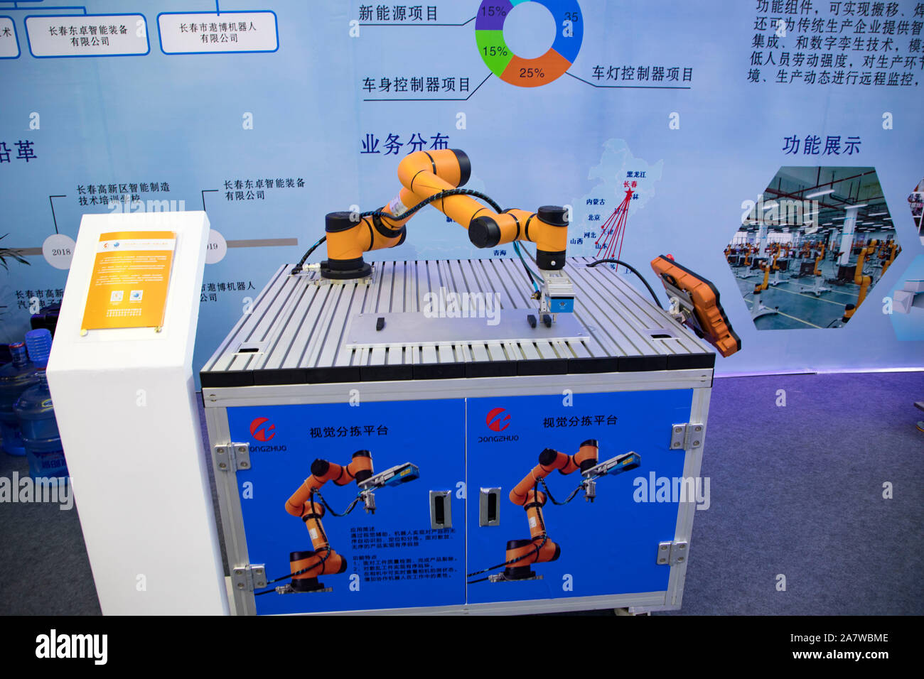 Intelligent robots, which are designed in various shapes with unique ...