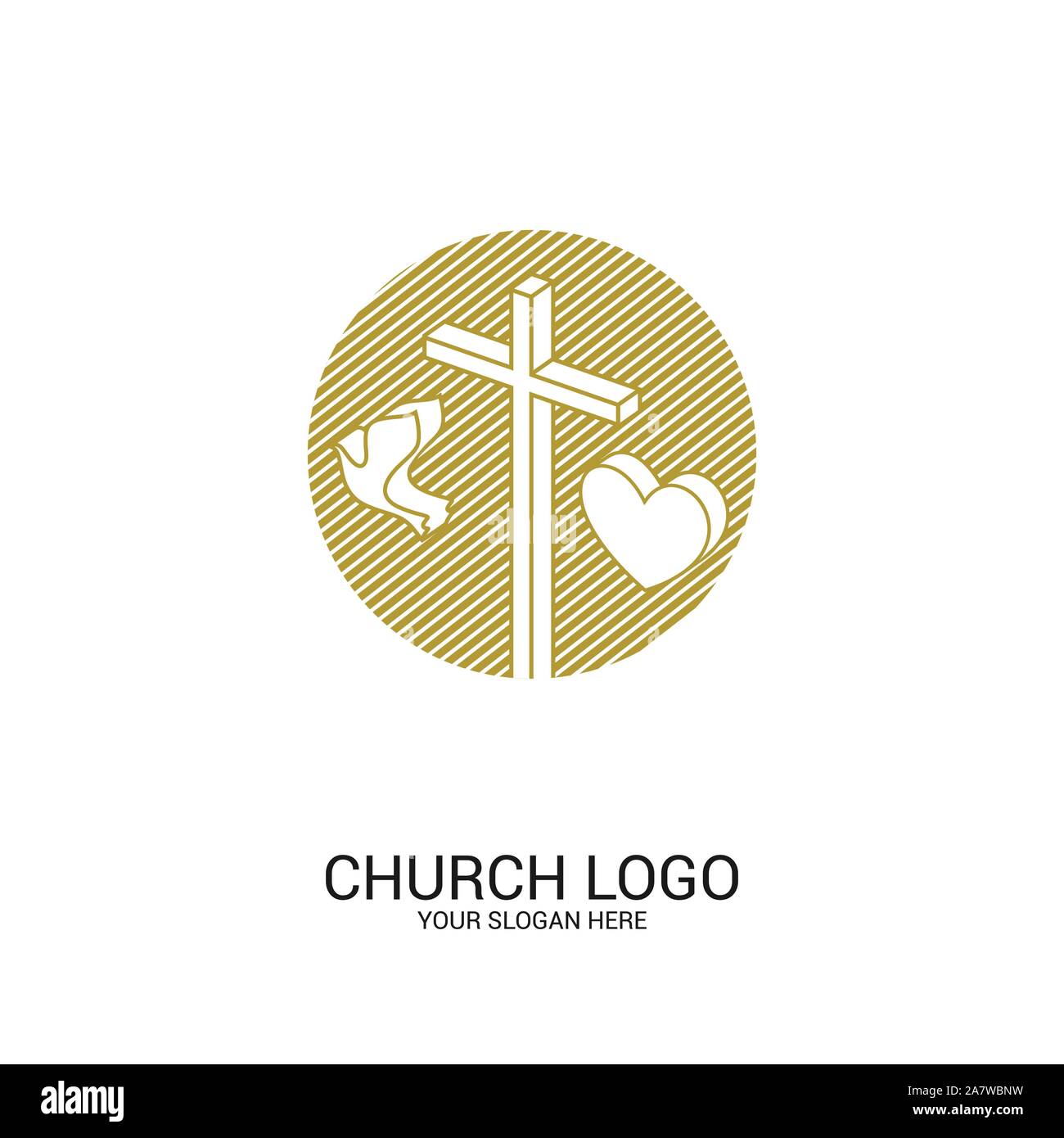 Cross And Heart Logo