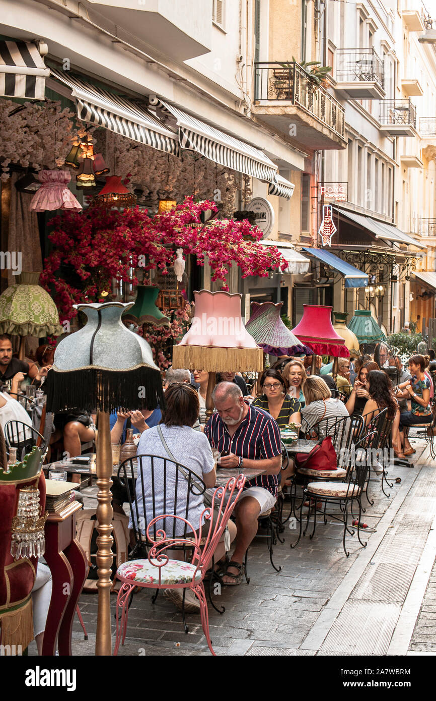 Athens street life Stock Photo - Alamy