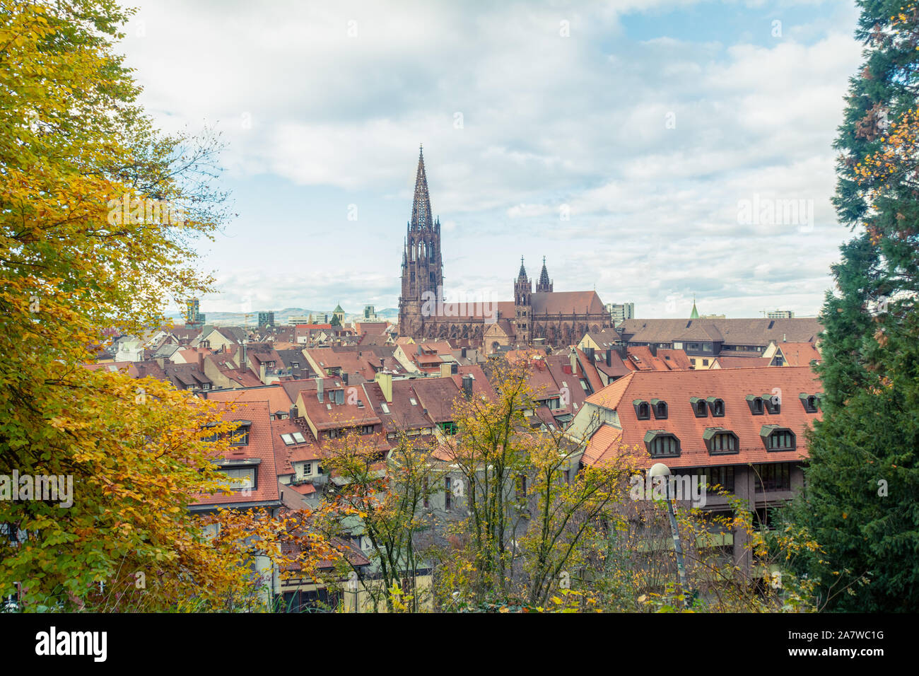 Freiburg city view autumn hi-res stock photography and images - Alamy