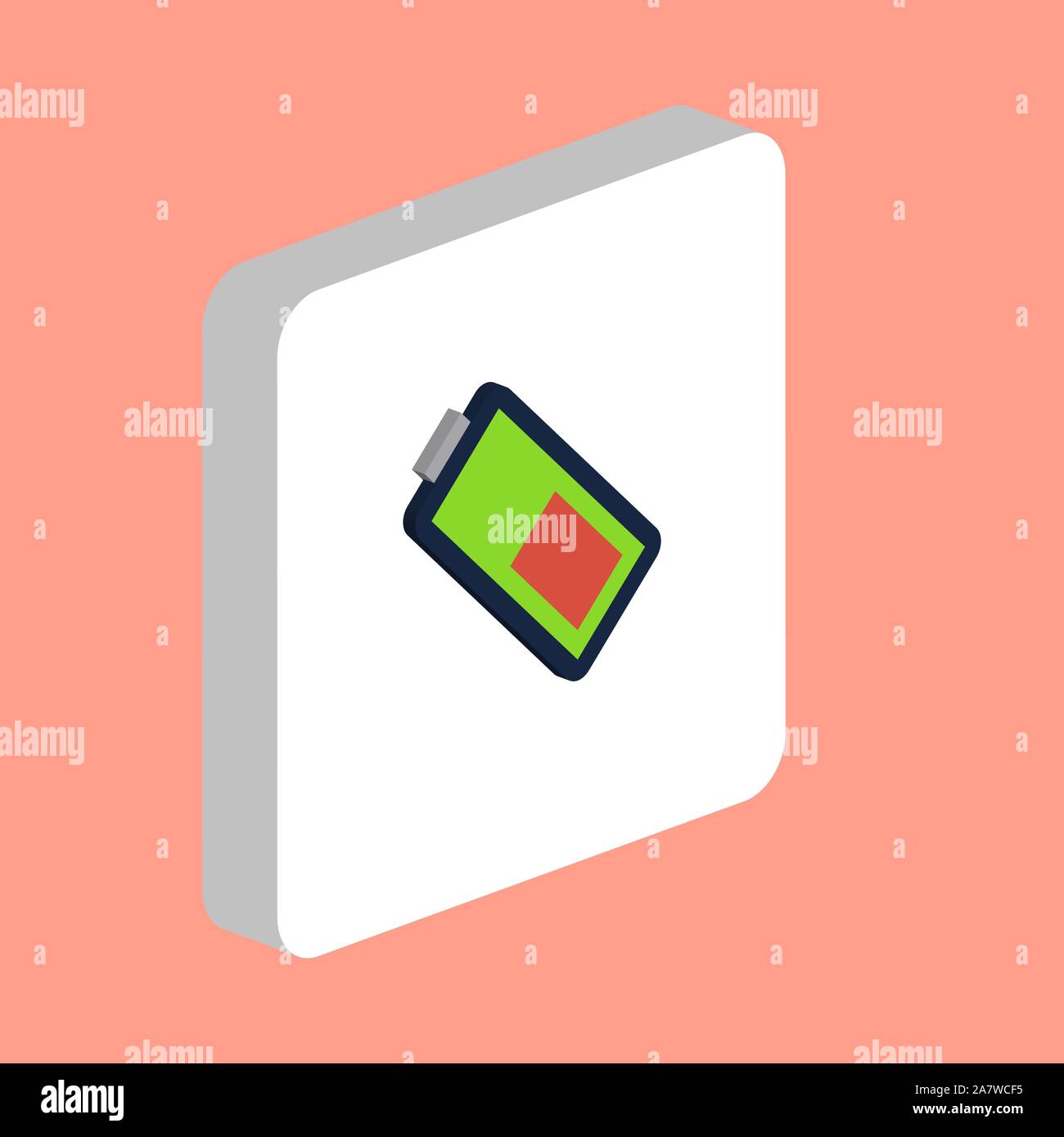 Battery Simple vector icon. Illustration symbol design template for web ...