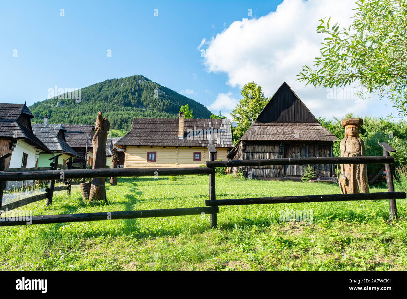 Vlkolinec, Ruzomberok / Slovakia: village of Vlkolinec, included in the ...