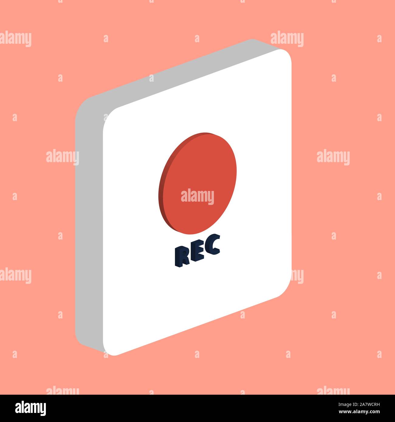 Record Video Simple vector icon. Illustration symbol design template ...