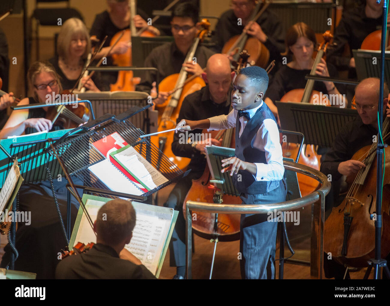 Mathew Smith aged 11 becomes the youngest conductor to lead a 75 piece ...