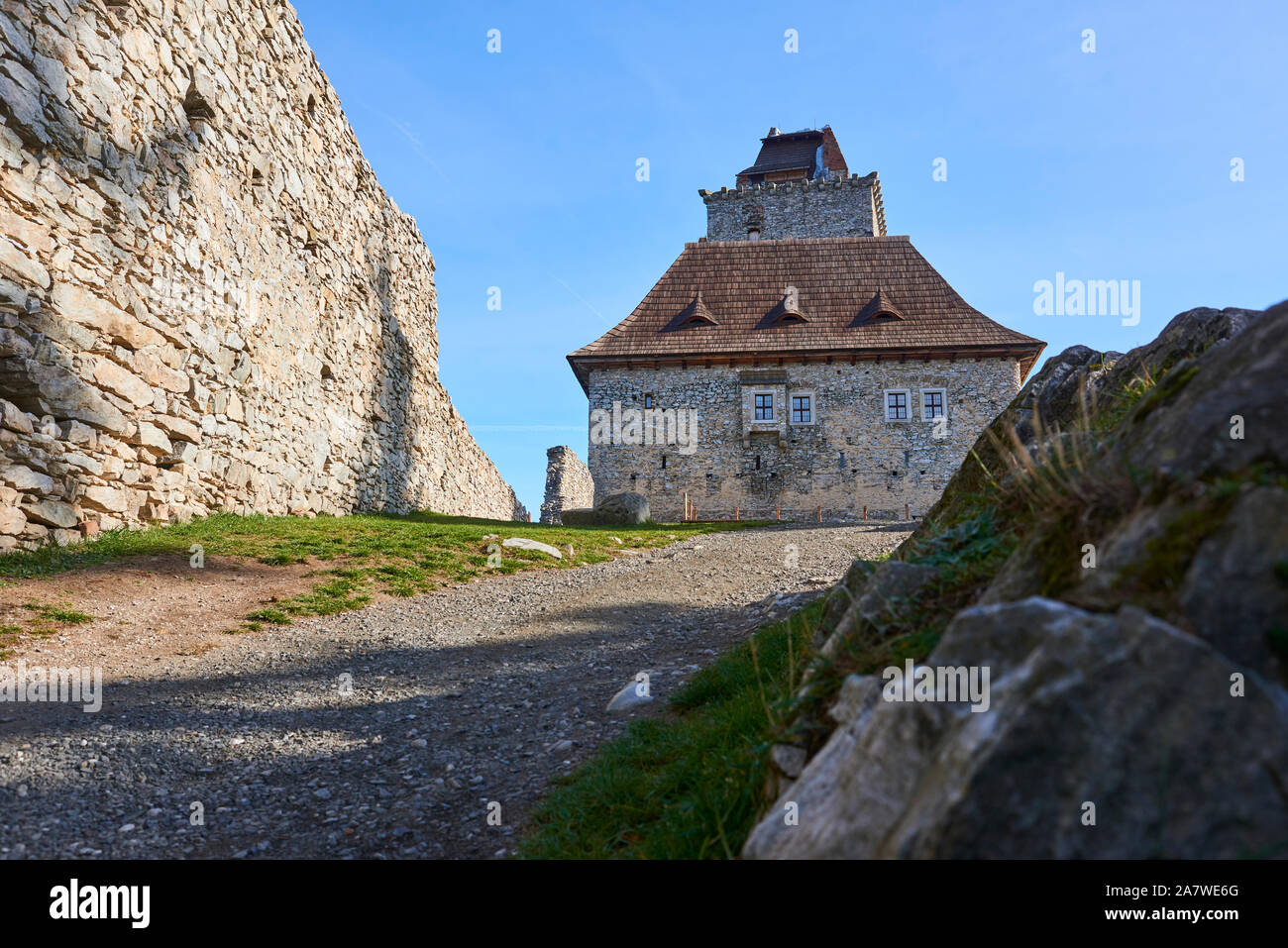 Kasperk castle, Sumava National Park (Bohemian forest), Czech Republic ...