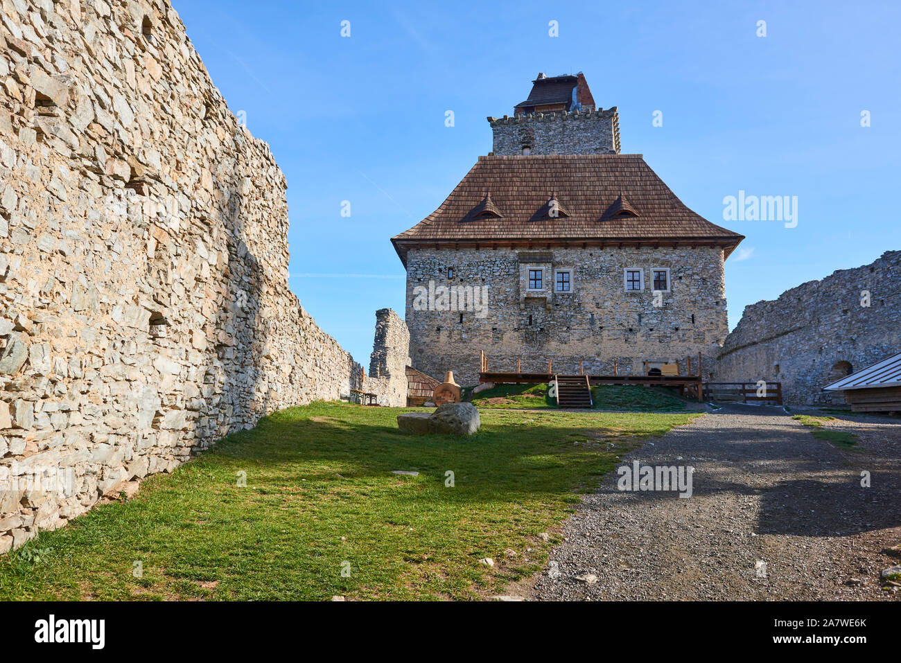 Kasperk castle, Sumava National Park (Bohemian forest), Czech Republic ...