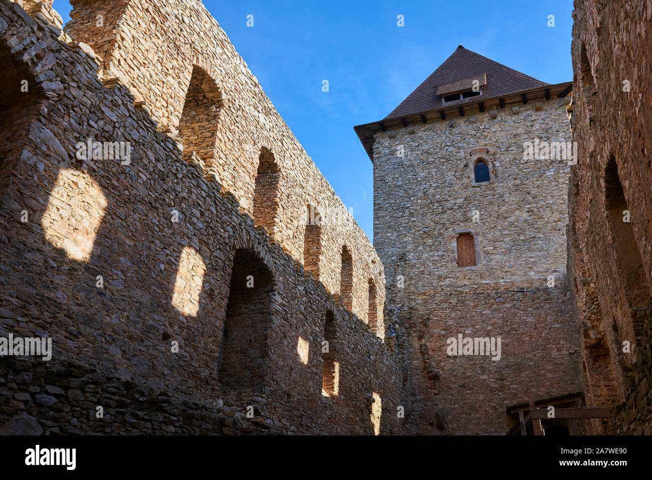 Kasperk castle, Sumava National Park (Bohemian forest), Czech Republic ...