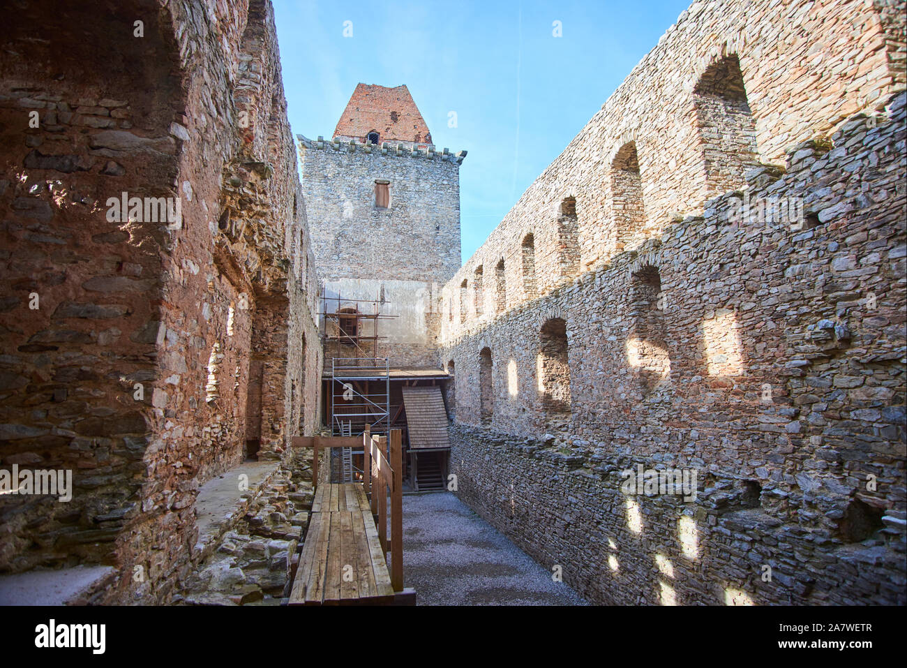 Kasperk castle, Sumava National Park (Bohemian forest), Czech Republic ...