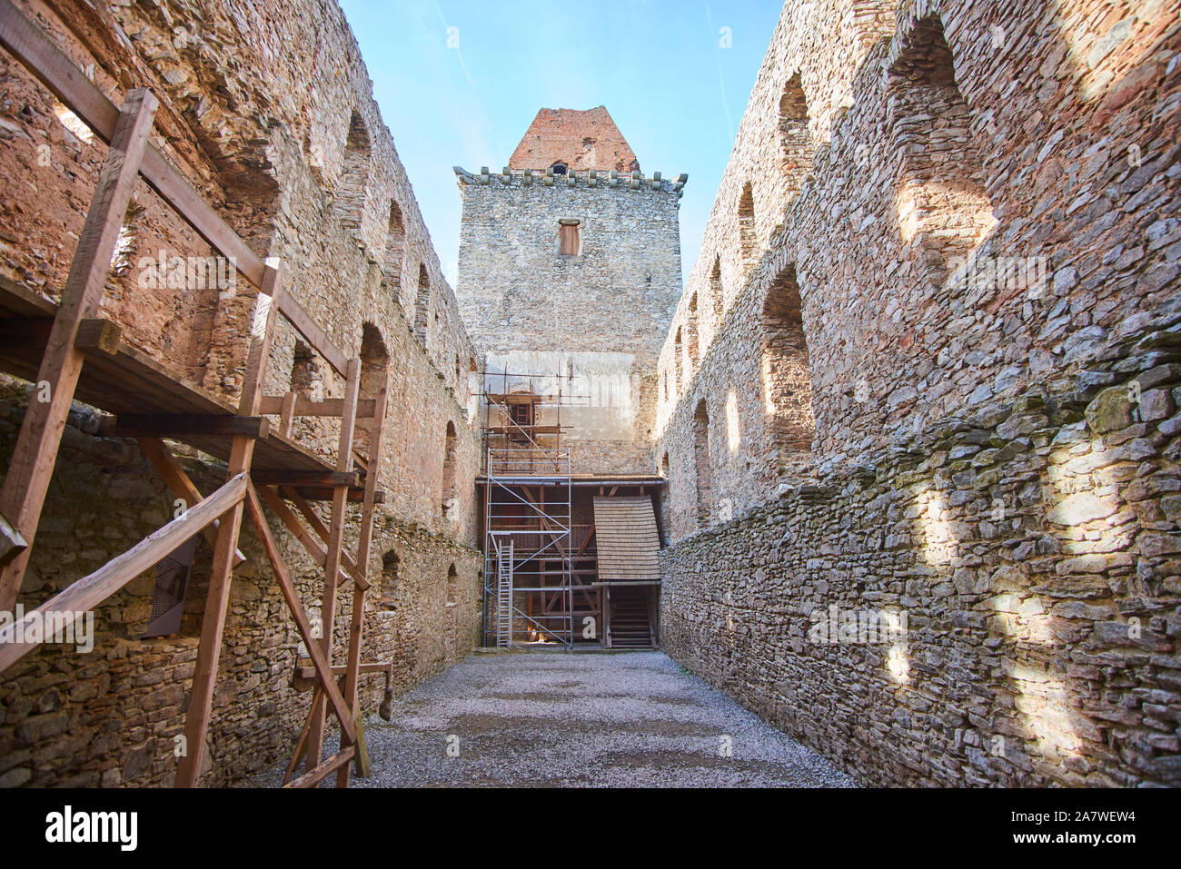 Kasperk castle, Sumava National Park (Bohemian forest), Czech Republic ...