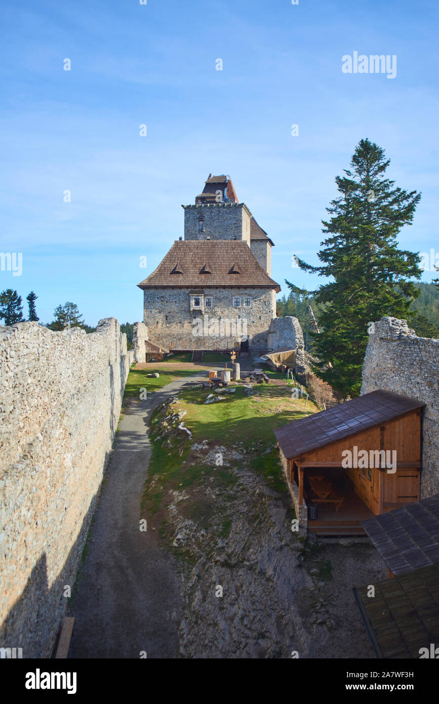 Kasperk castle, Sumava National Park (Bohemian forest), Czech Republic ...
