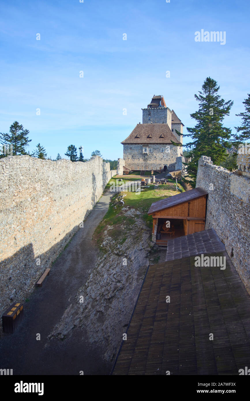 Kasperk castle, Sumava National Park (Bohemian forest), Czech Republic ...