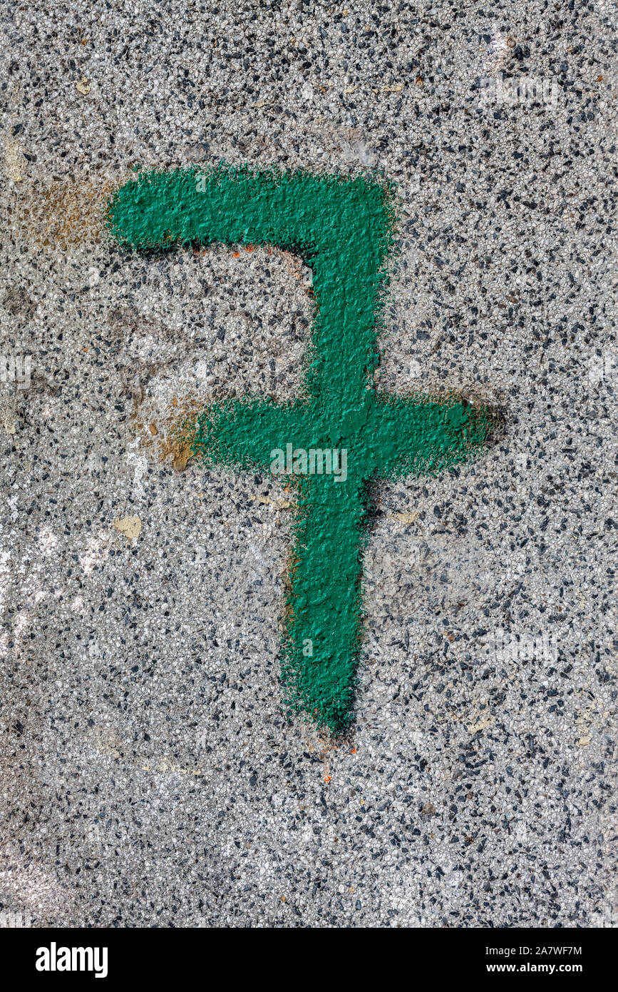 Street number sign on the wall Stock Photo - Alamy