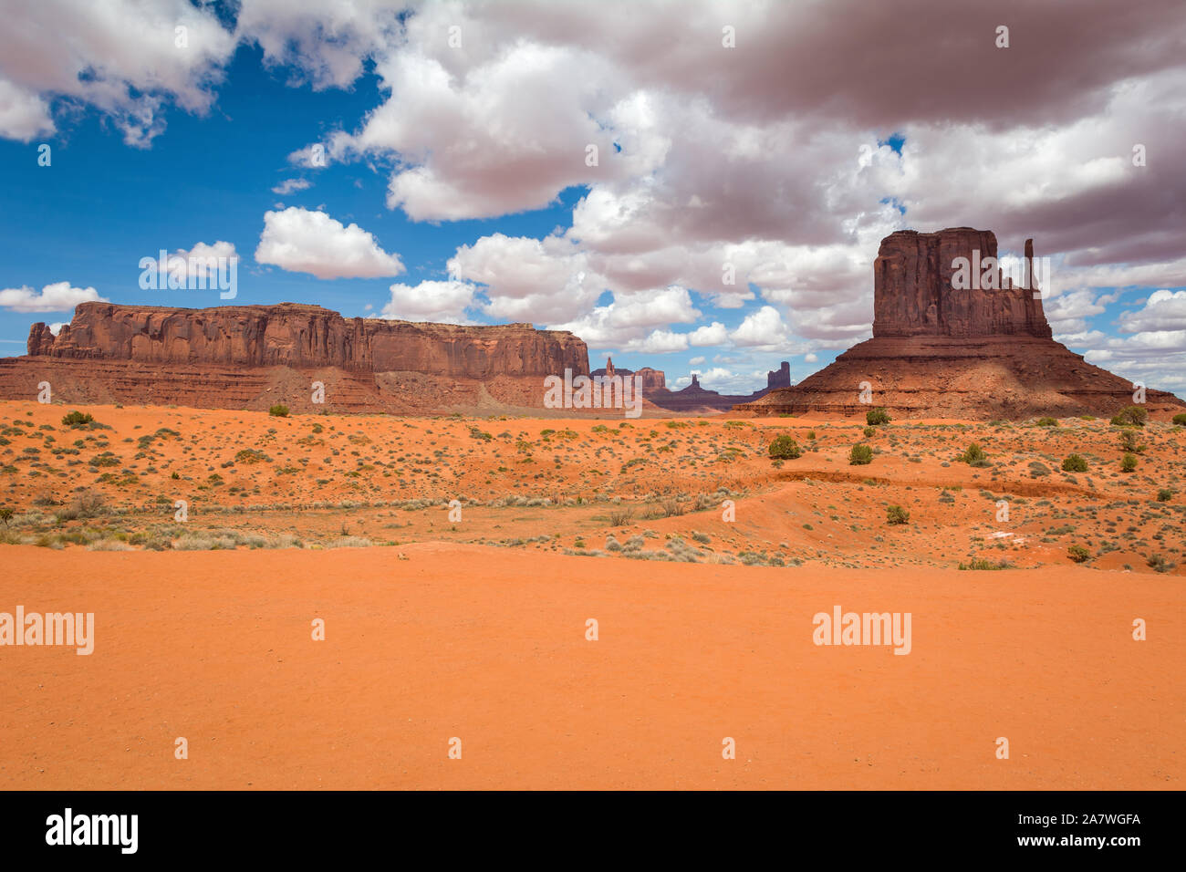 Famous red rocks of Monument Valley. Navajo Tribal Park landscape, Utah ...
