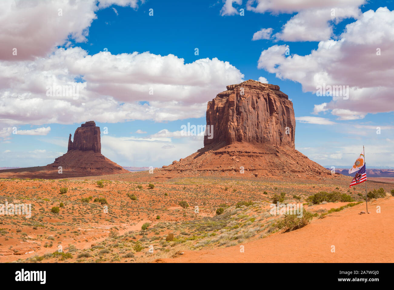 Famous red rocks of Monument Valley. Navajo Tribal Park landscape, Utah ...