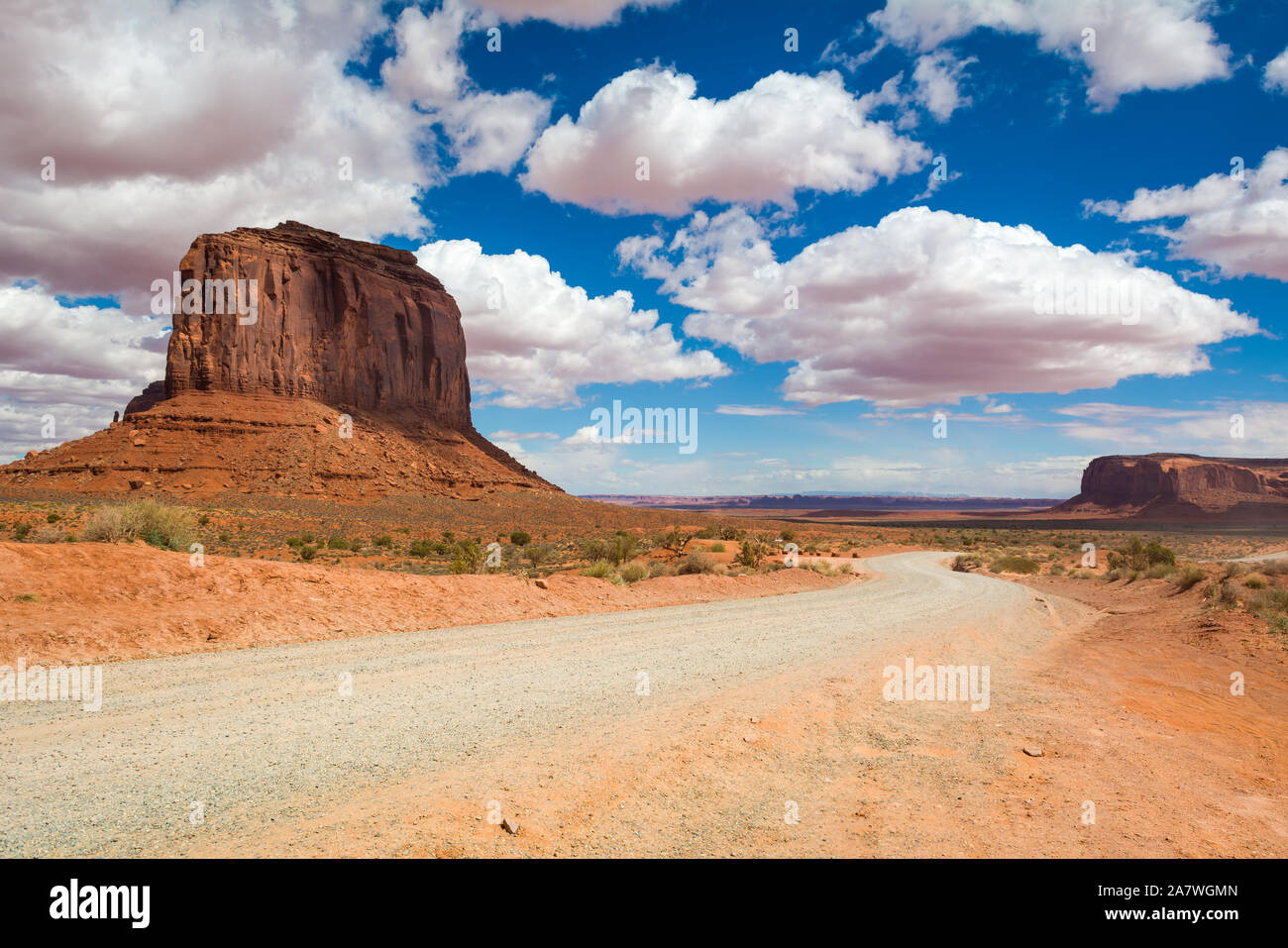 Famous red rocks of Monument Valley. Navajo Tribal Park landscape, Utah ...