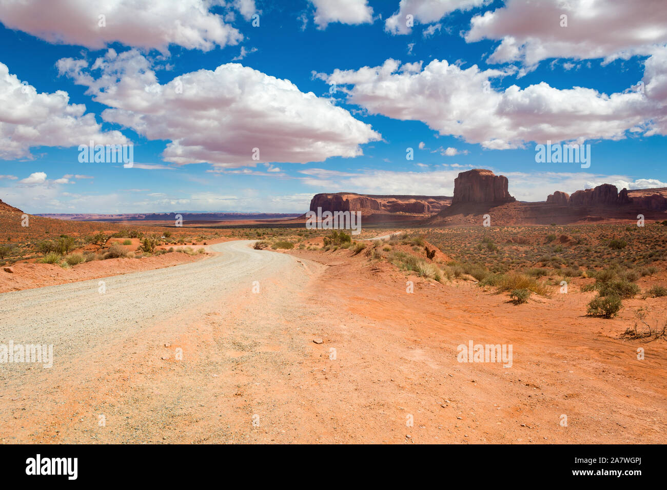 Famous red rocks of Monument Valley. Navajo Tribal Park landscape, Utah ...