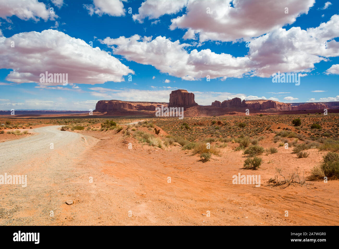 Famous red rocks of Monument Valley. Navajo Tribal Park landscape, Utah ...