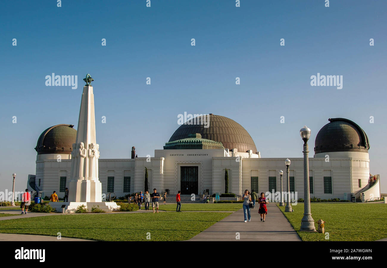 LOS ANGELES, CALIFORNIA, USA - MARCH 2009: Wide angle landscape view of ...