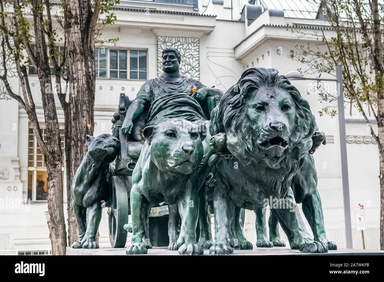 Statue of Marcus Antonius in Vienna, Austria by Arthur Strasser Stock ...