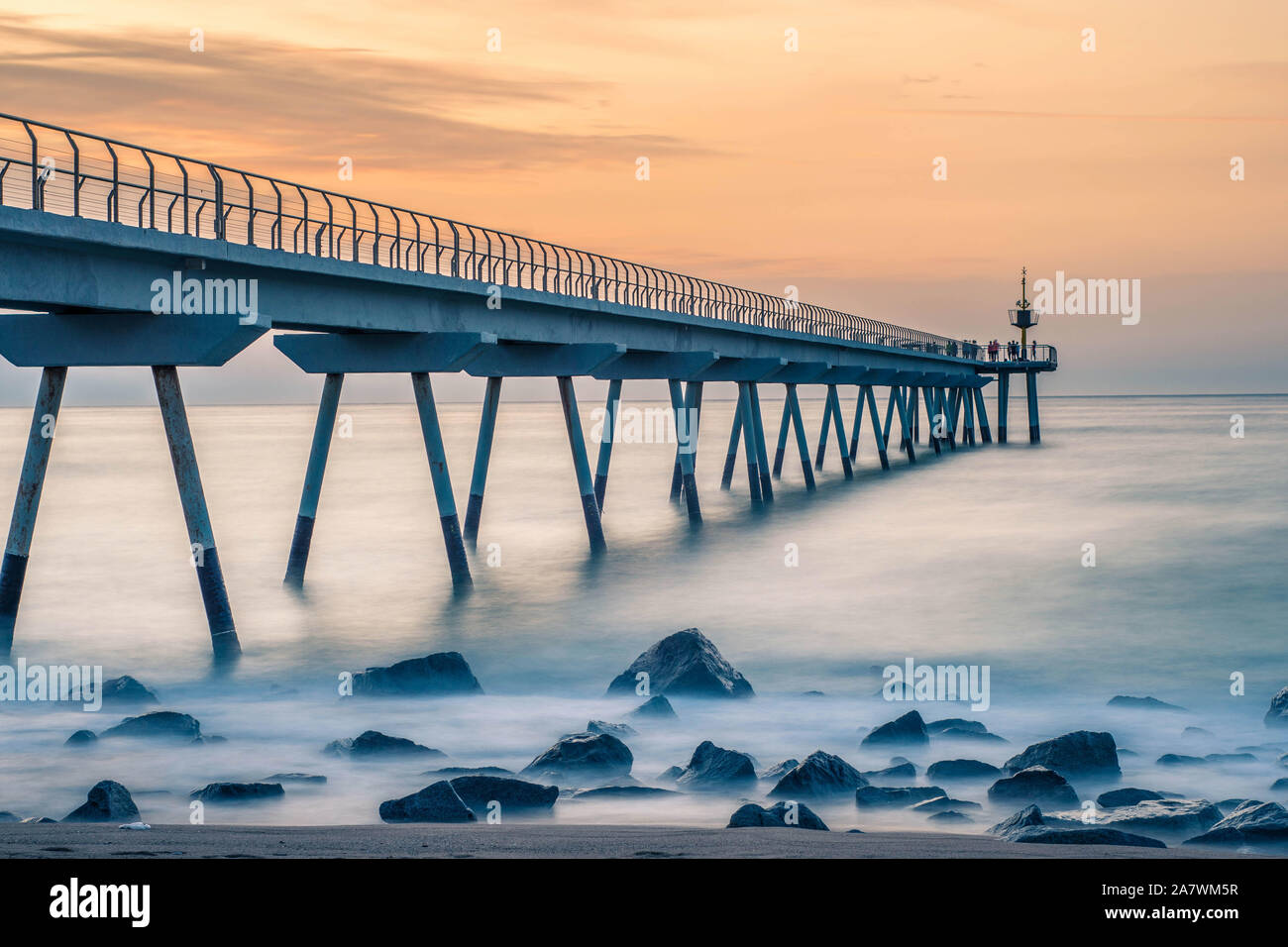 bridge over the sea Stock Photo - Alamy
