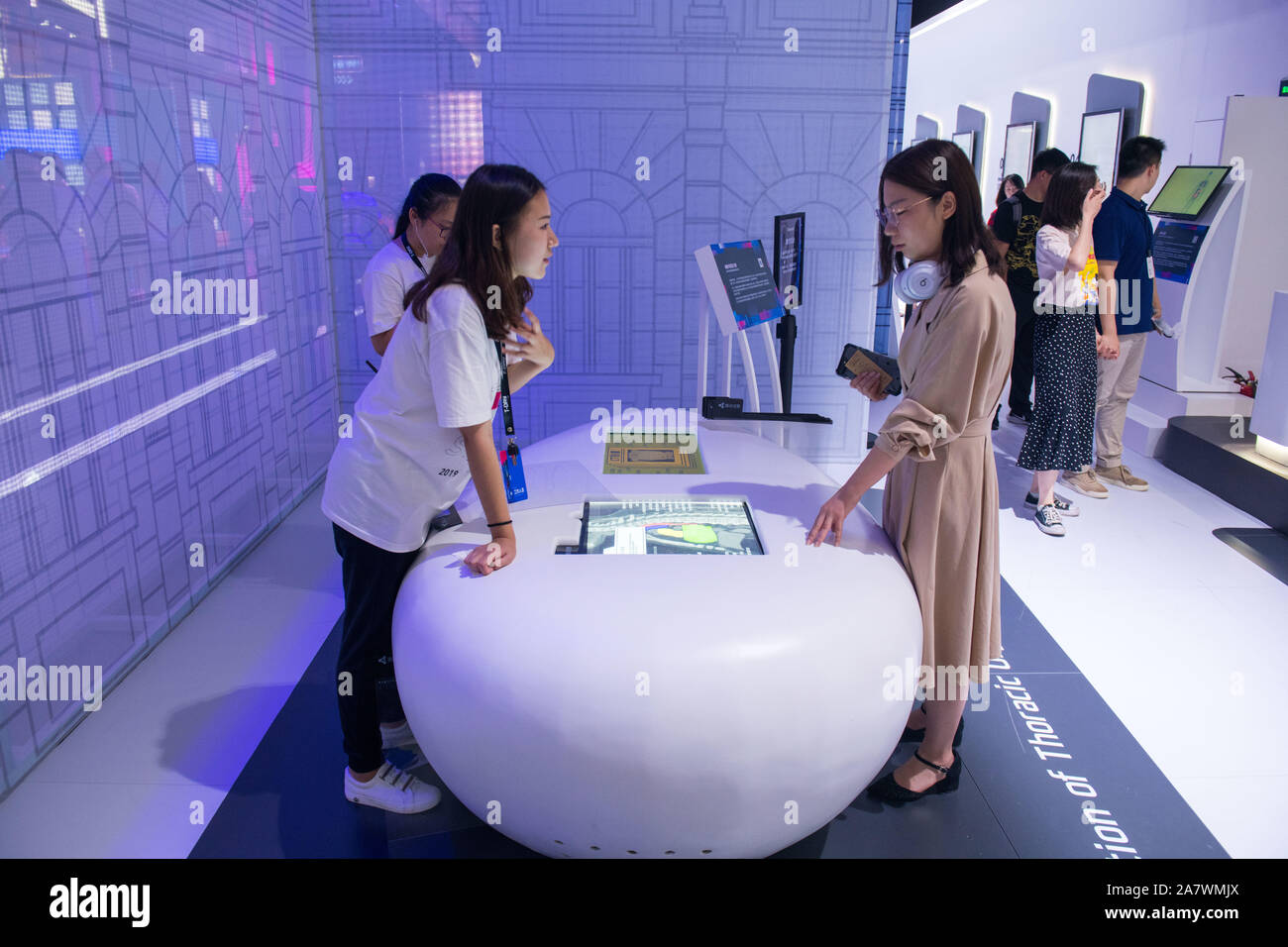 Consumers experience advanced technologies invented by Tencent during ...