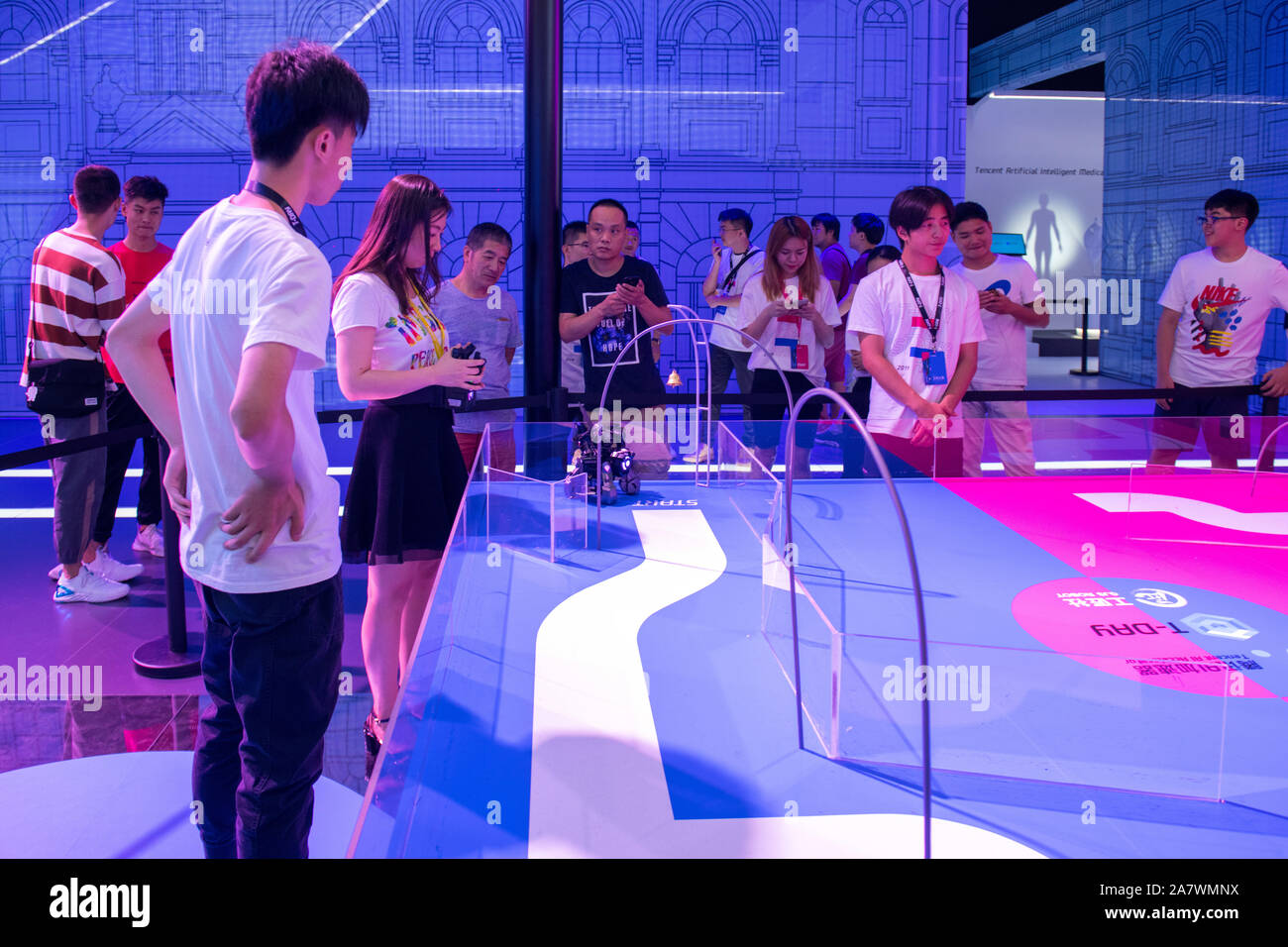 Consumers experience advanced technologies invented by Tencent during ...