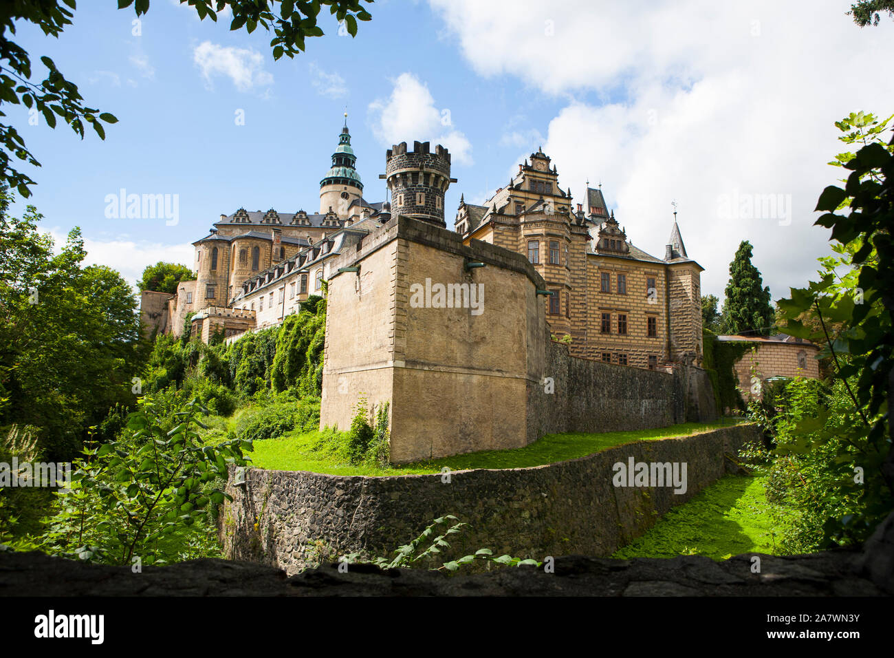 Czech, Friedlant old caste and towers Stock Photo - Alamy
