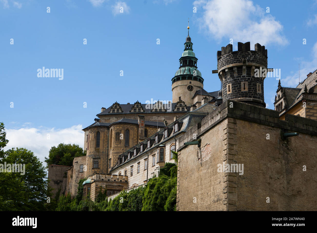 Czech, Friedlant old caste and towers Stock Photo - Alamy