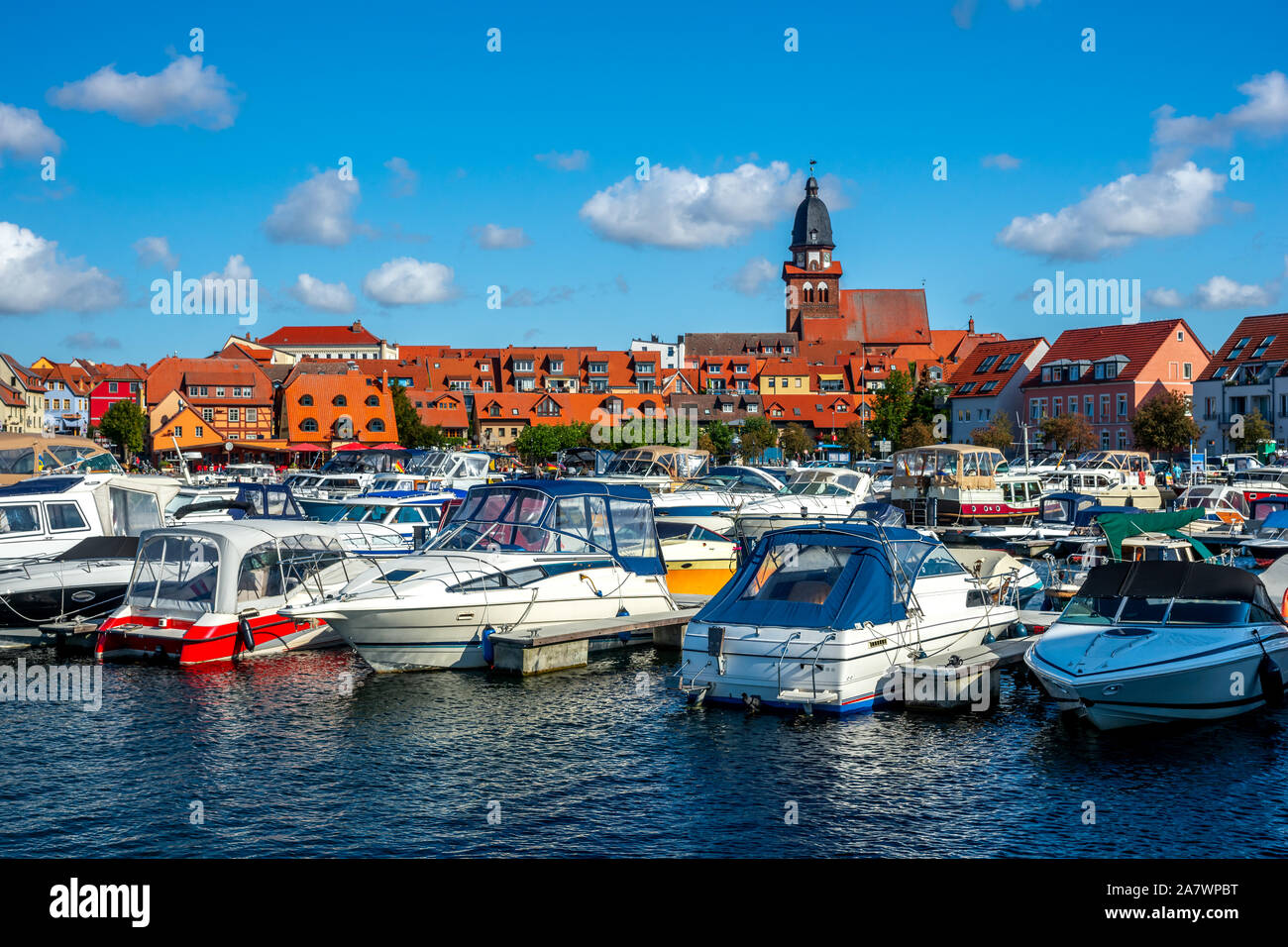 Marina, Waren an der Müritz, Germany Stock Photo - Alamy