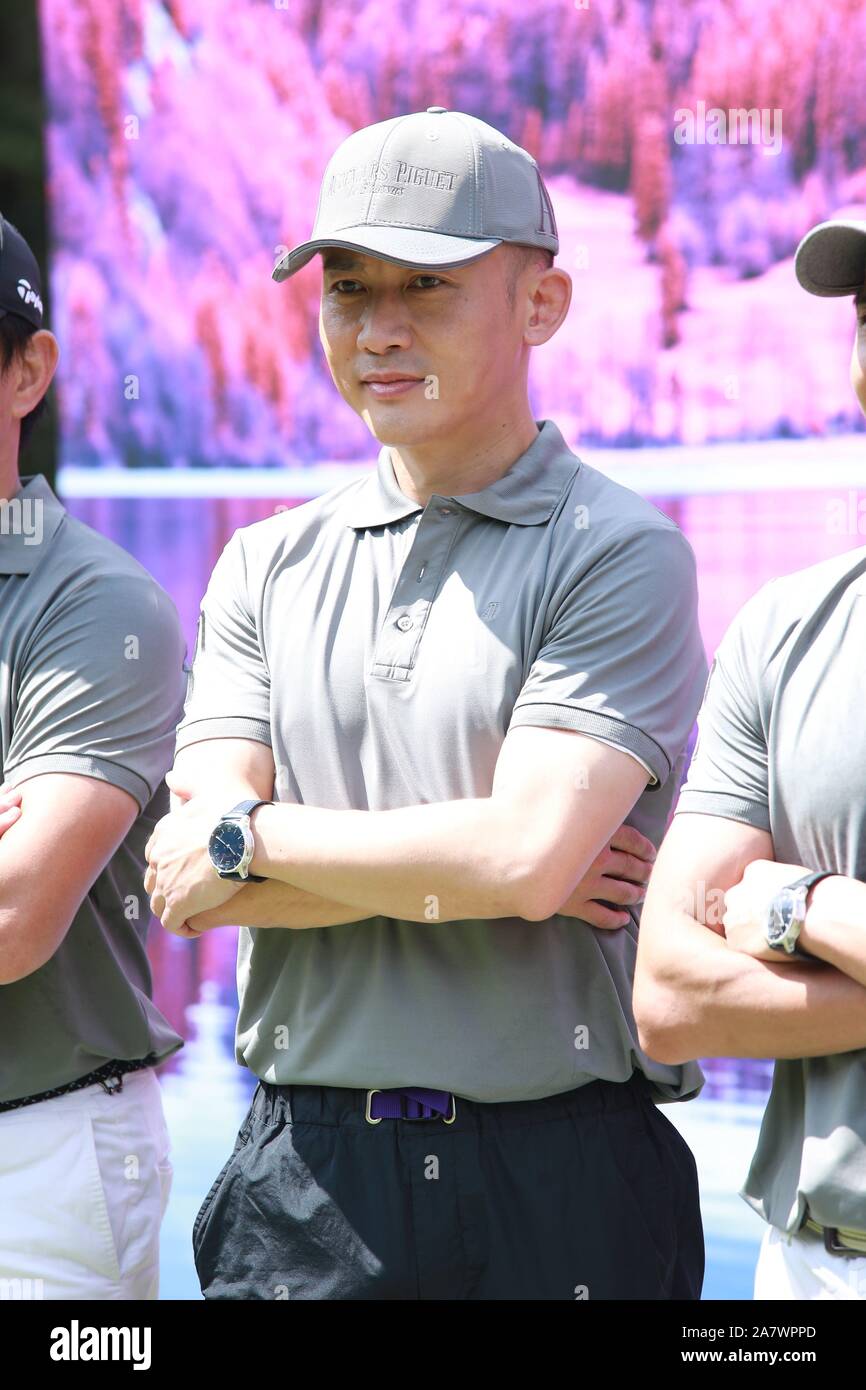 Chinese mainland television actor Nie Yuan appears at a promotional ...