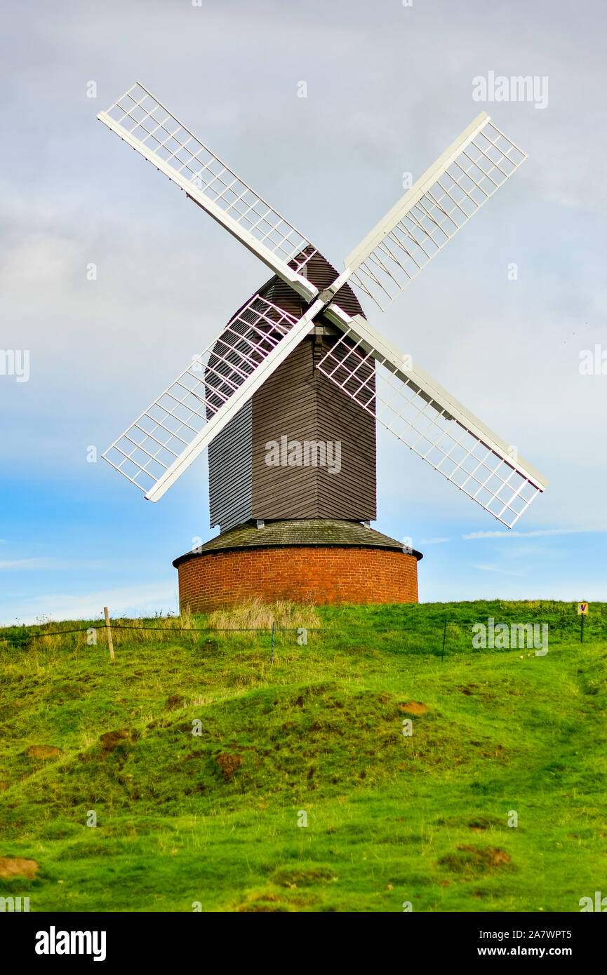 Brill windmill: Traditional wood and brick windmill in the ...