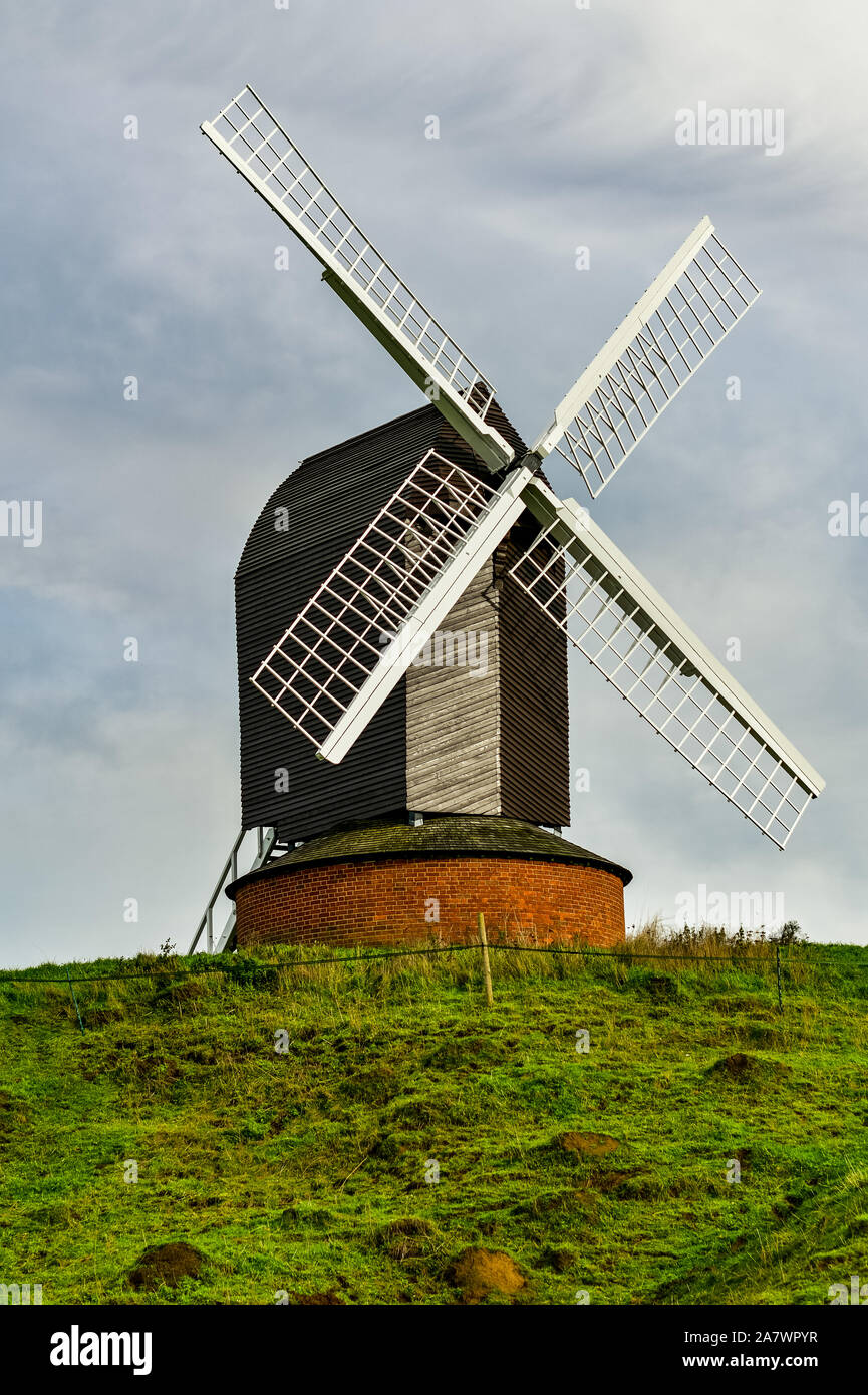 Brill windmill: Traditional wood and brick windmill in the ...