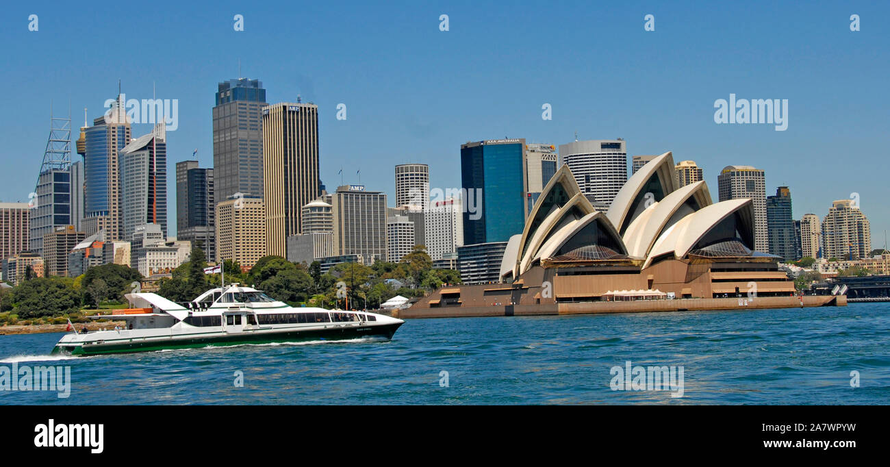 The skyline of Sydney with the Opera House, Australia Stock Photo - Alamy
