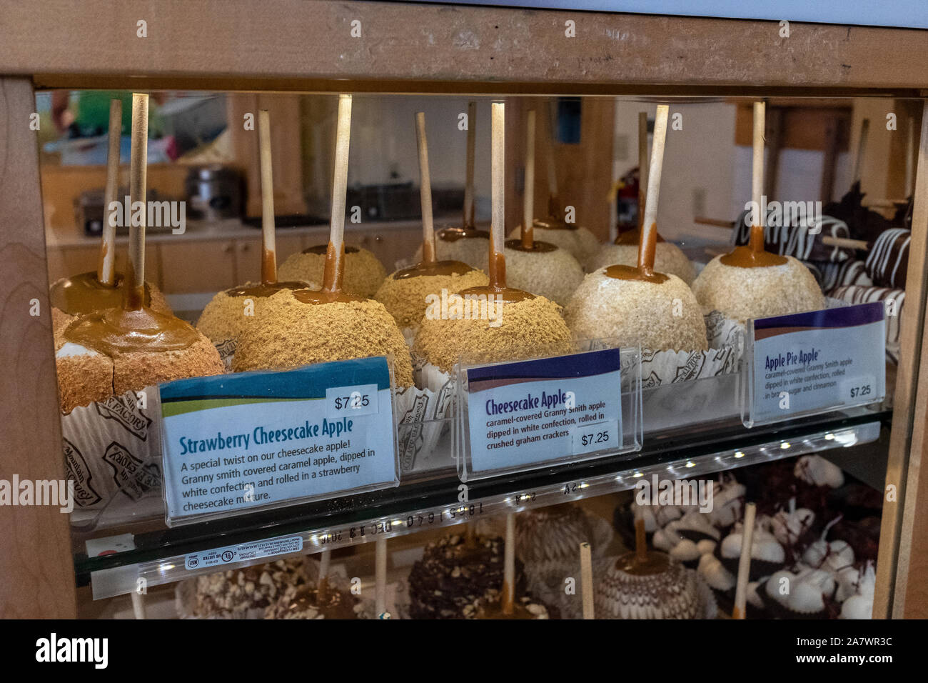 display of candy apples and other sweet treats Stock Photo - Alamy