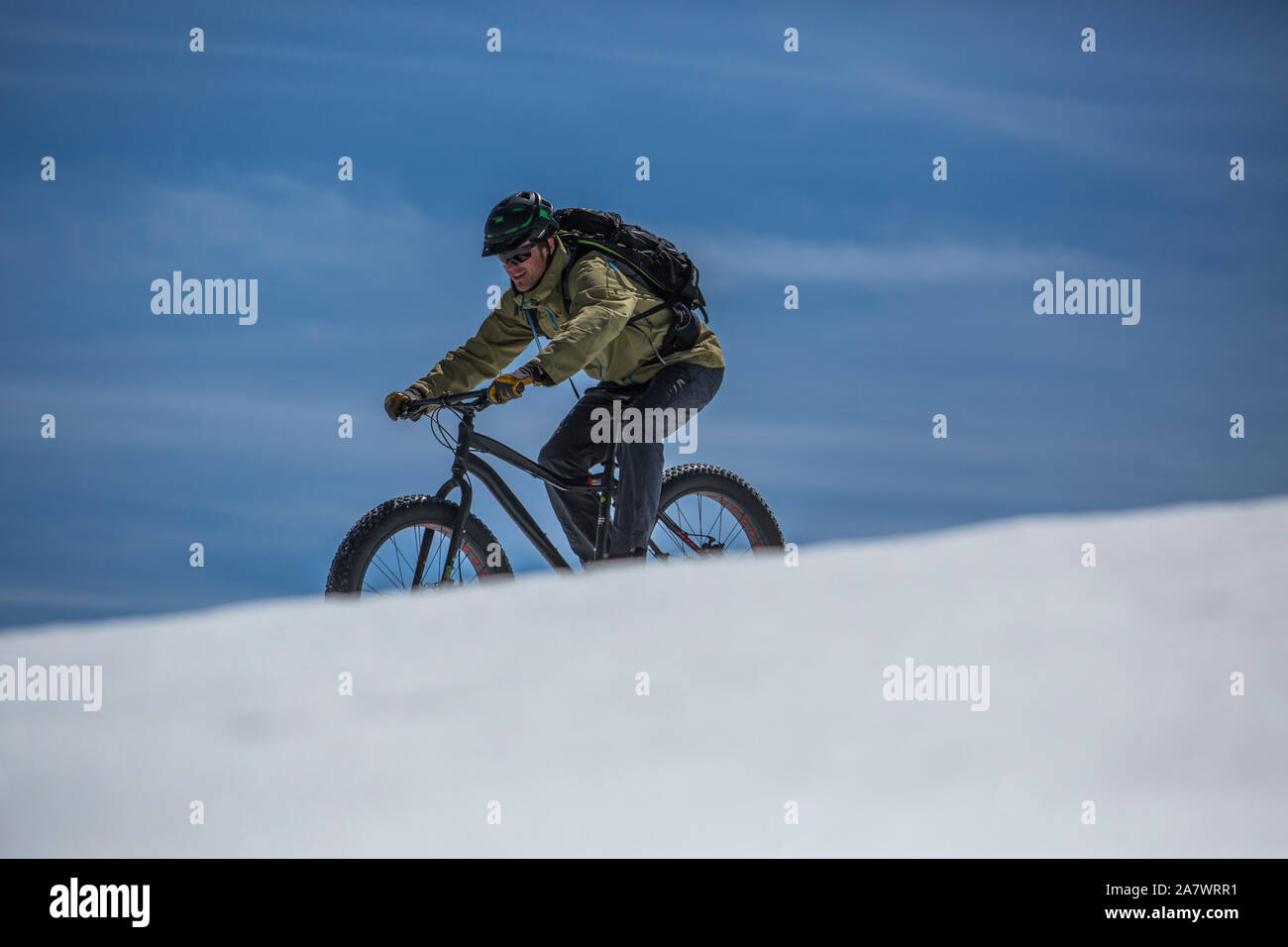 Fat Tire Biking Snow Stock Photo - Alamy