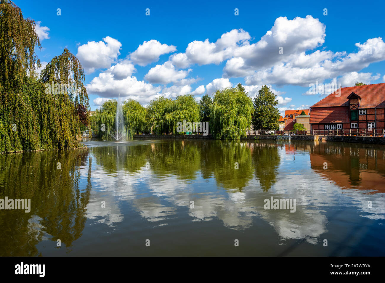 Historical City of Teterow, Mecklenburg Vorpommern, Germany Stock Photo ...