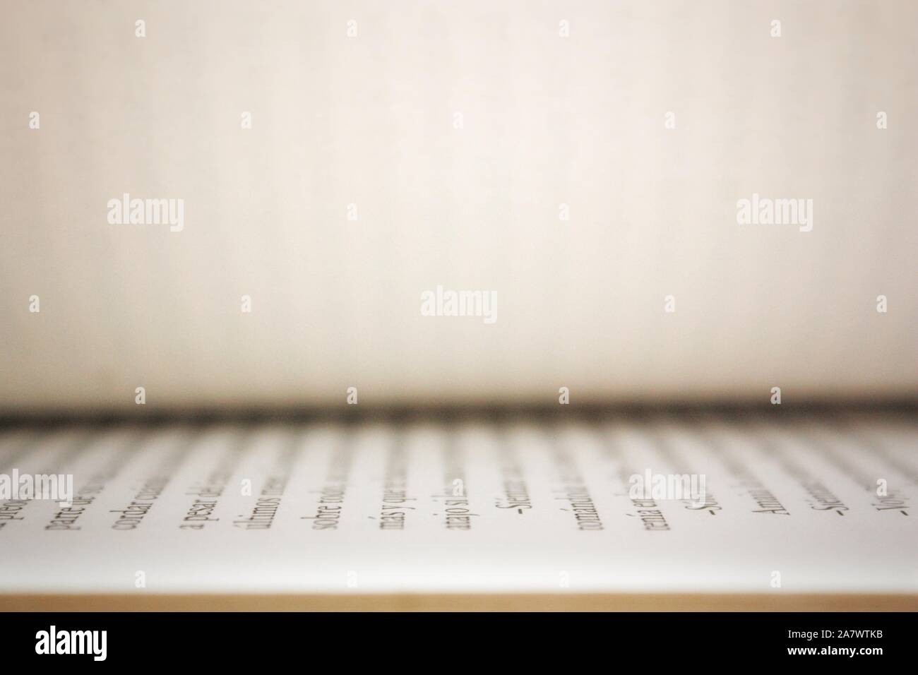 horizontal open book with pages on the sides Stock Photo - Alamy