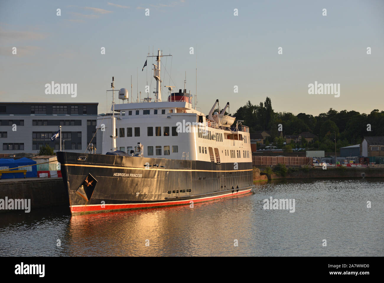 HEBRIDEAN PRINCESS berthed at CHATHAM DOCKS, RIVER MEDWAY, KENT Stock ...