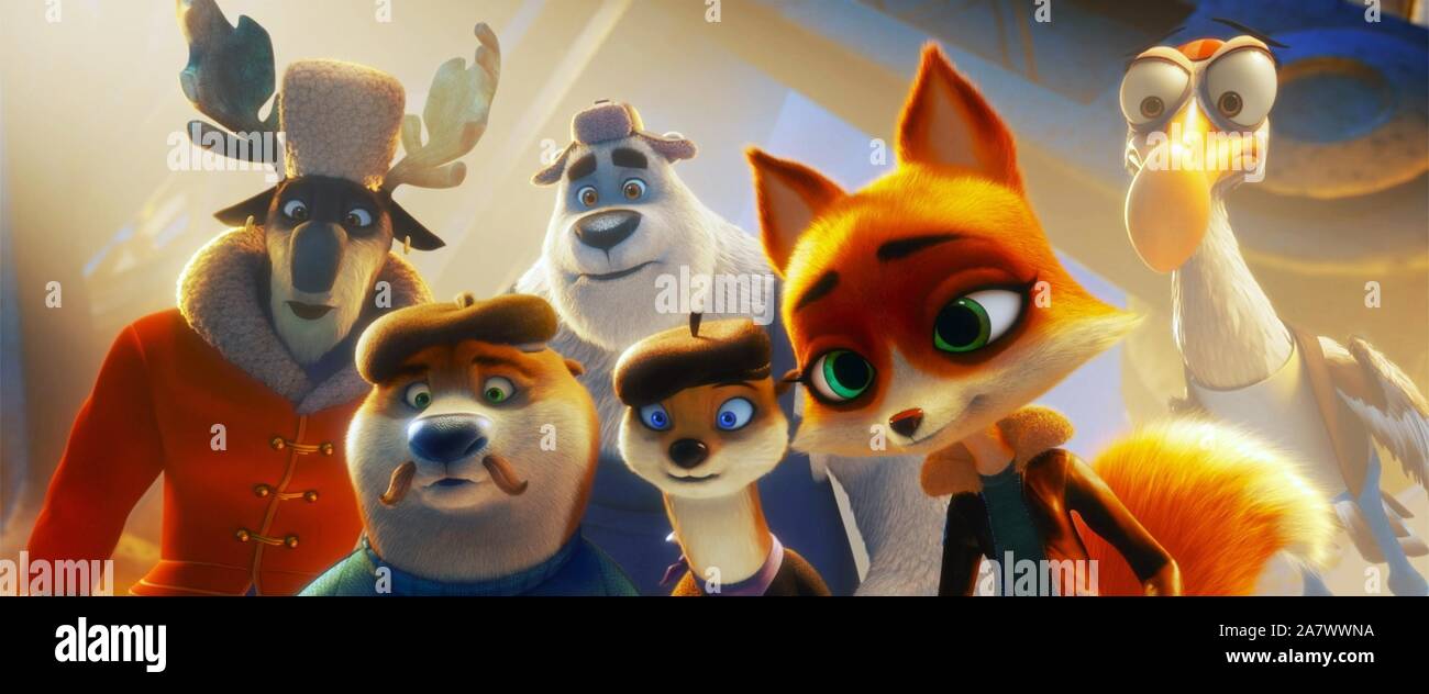 ARCTIC DOGS, background from left: Magda (Anjelica Huston), PB (voice ...