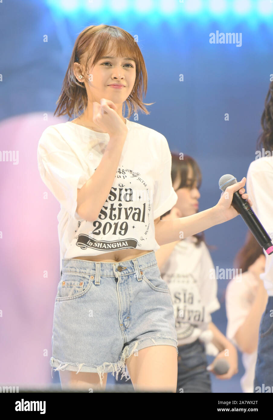 A member of Japanese idol girl group AKB48 or its international sister ...