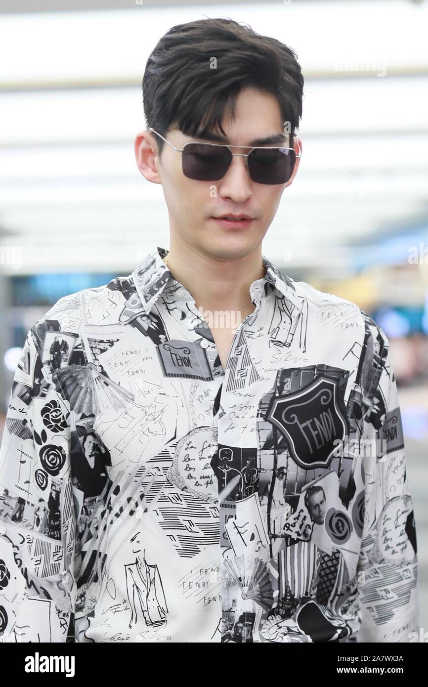 Chinese actor and singer Zhang Han or Hans Zhang arrives at the ...