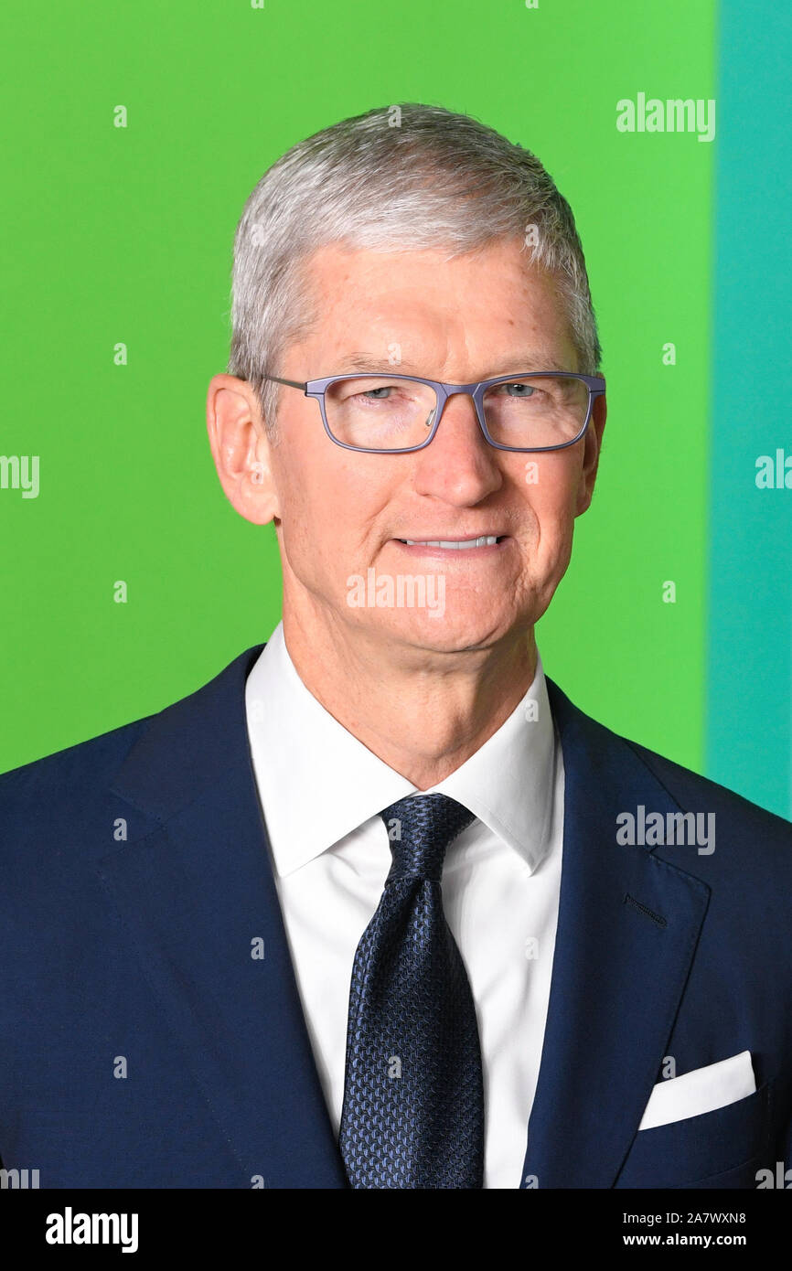 Tim Cook attends the Apple TV+'s "The Morning Show" World Premiere at ...