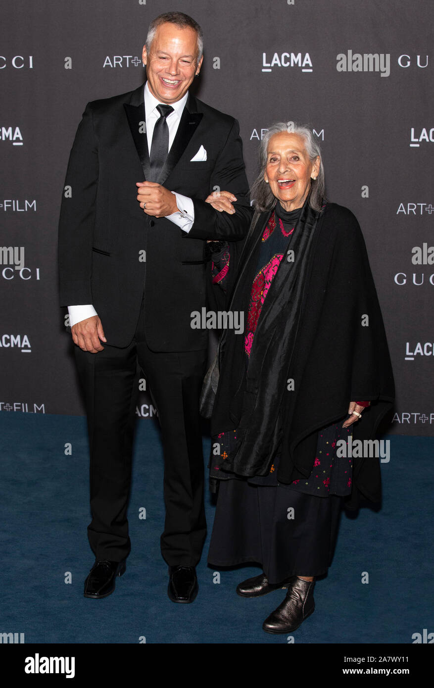 Los Angeles, California - November 02, 2019: John Mullican and Luchita ...