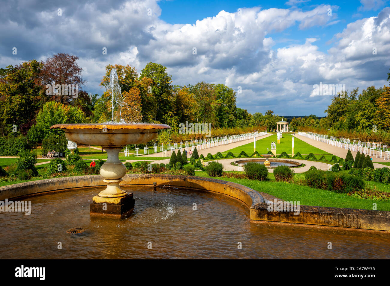 Palace Garden, Neustrelitz, Mecklenburg Vorpommern, Germany Stock Photo ...