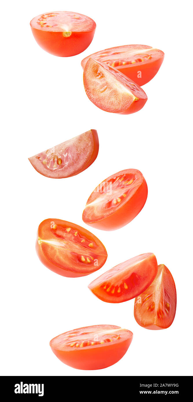 Vibrant falling vegetables isolated on white background Stock Photo - Alamy